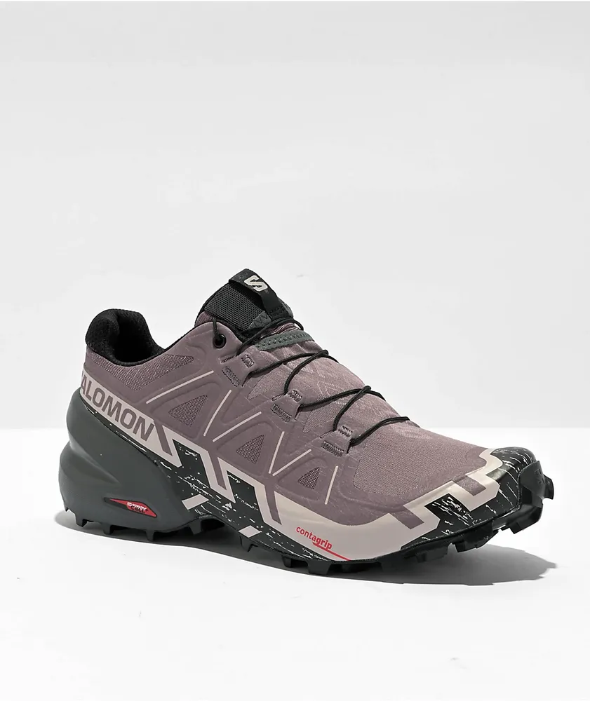 Salomon Speedcross 6 Moonscape, Black & Ashes Of Roses Shoes at Mall of ...