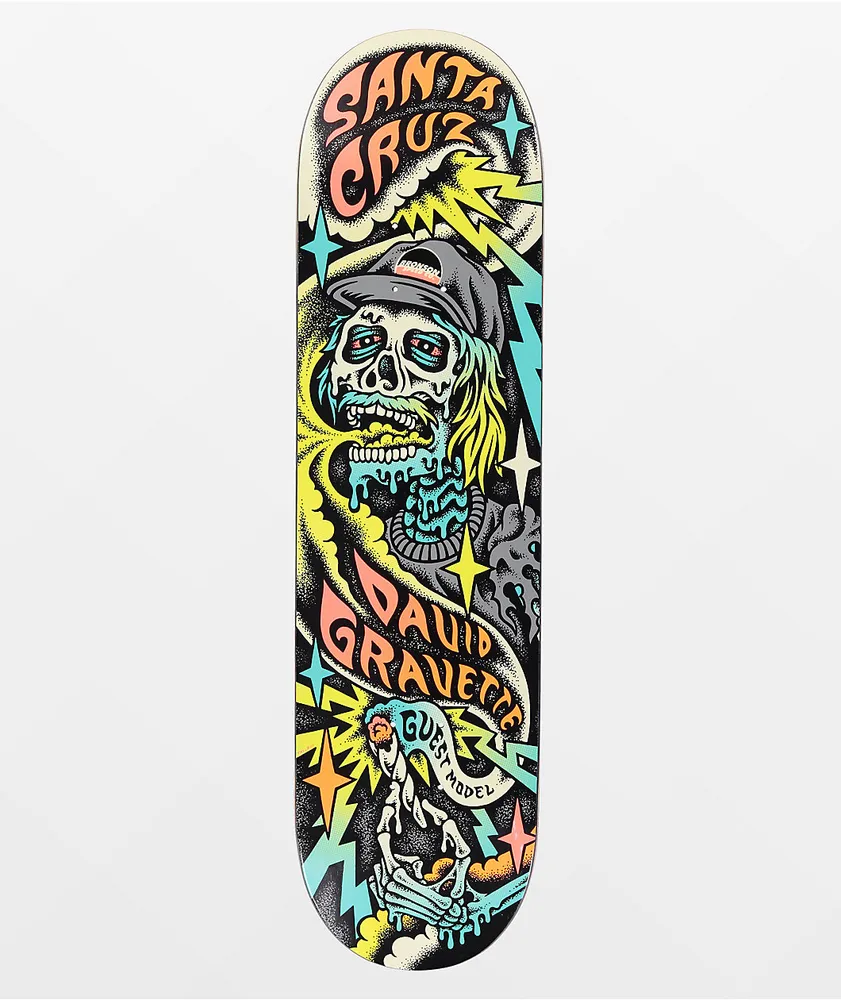 Santa Cruz Gravette Hippie Skull 8.3" Skateboard Deck | Hamilton Place