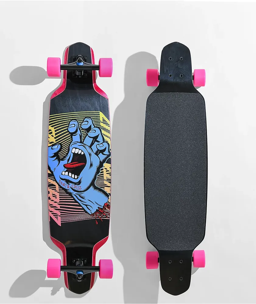 Santa Cruz Split Hand 37.52" Drop Down Longboard Complete | Mall of ...