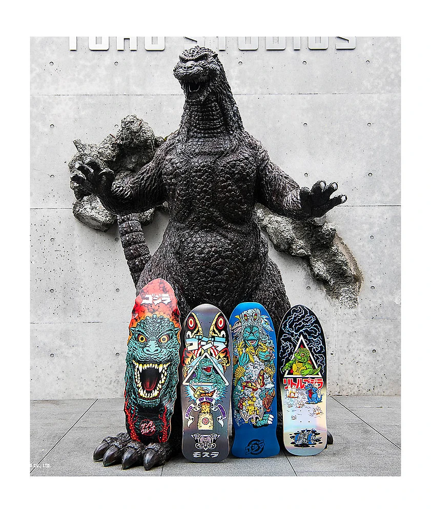 Santa Cruz x Godzilla Kaiju Roskopp 10.12" Skateboard Deck | Mall of ...