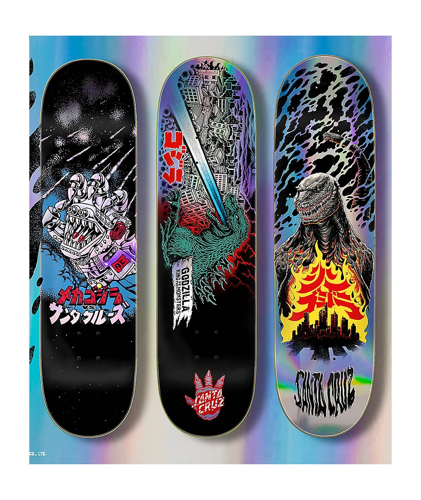 Santa Cruz x Godzilla O'Brien Reaper 8.25" Skateboard Deck | Mall of ...