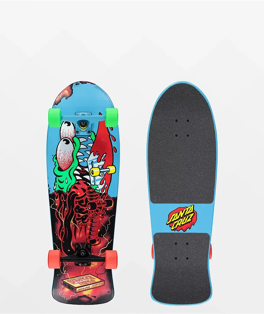 Santa Cruz x Stranger Things Meek Slasher 31.1" Cruiser Skateboard ...