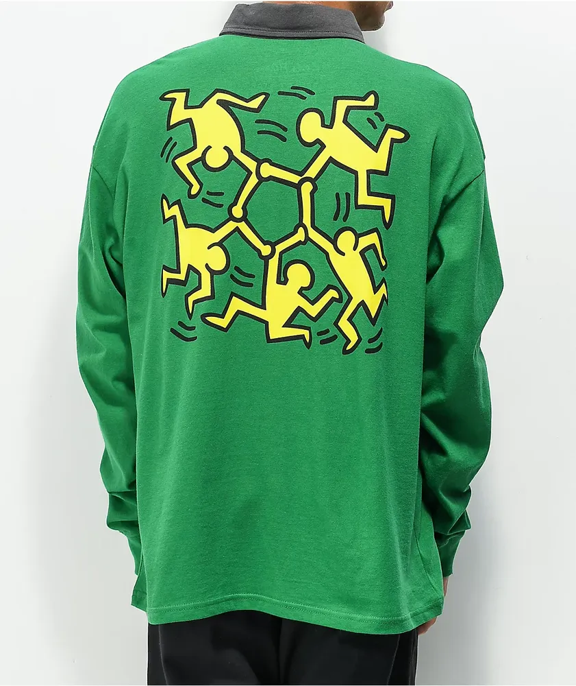 Select Start x Keith Haring Love Green Rugby Shirt | Hamilton Place