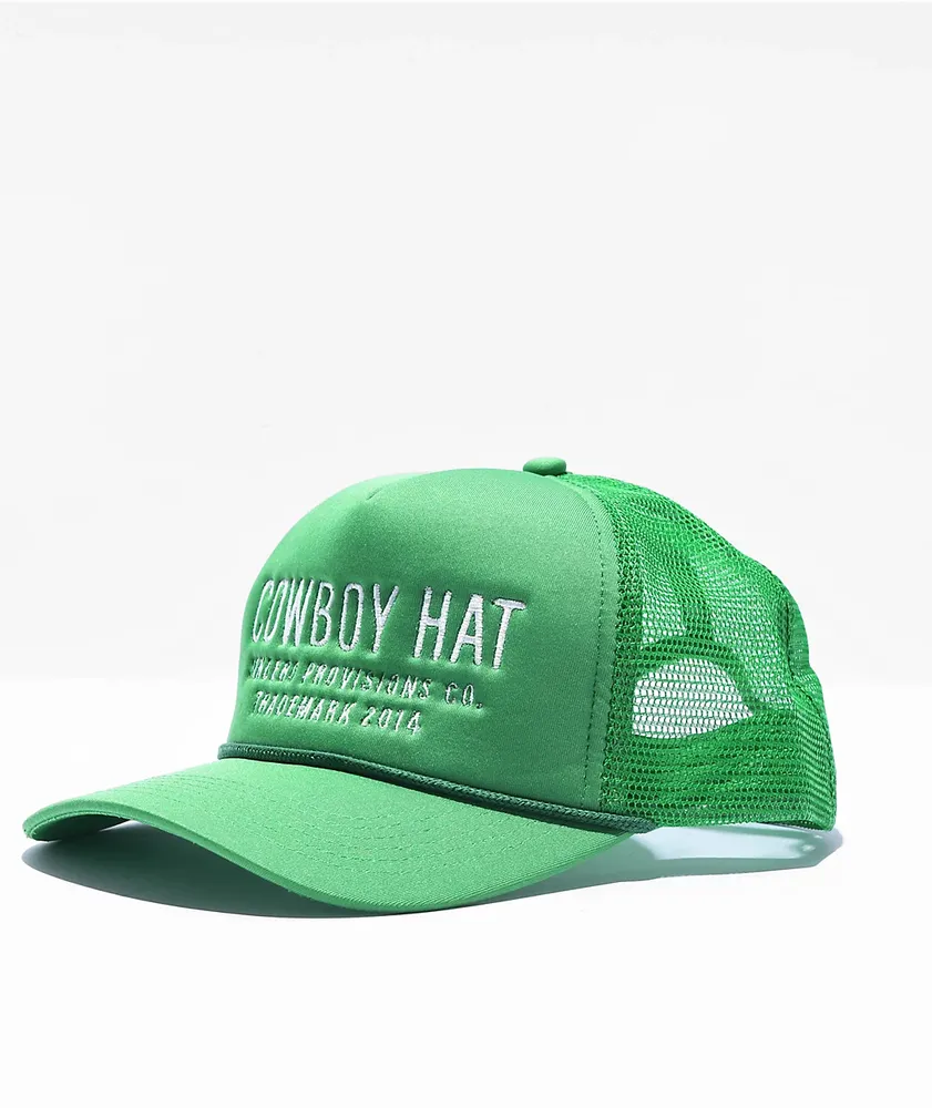 Sendero Cowboy Green Trucker Hat | Hamilton Place