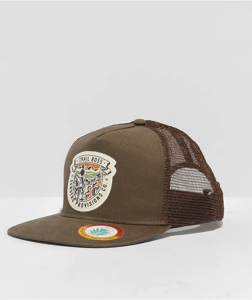 Sendero Trail Boss Brown Trucker Hat | Hamilton Place