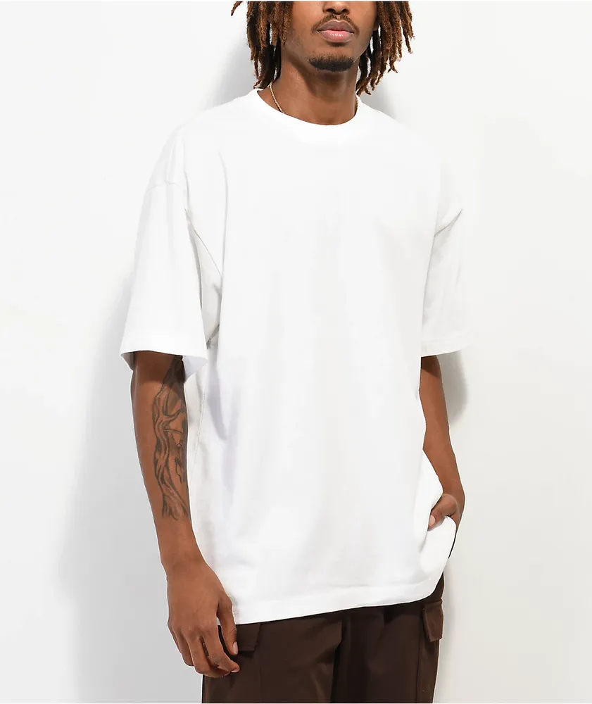 Shaka Wear Designer Garment Dye White Heavyweight T-Shirt | Hamilton Place