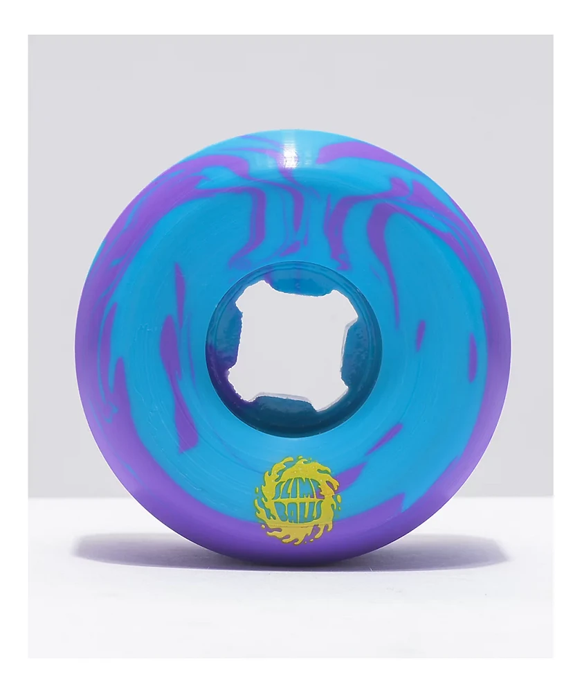 Slime Balls Brains Speed Balls 54mm 99a Blue & Purple Skateboard Wheels ...