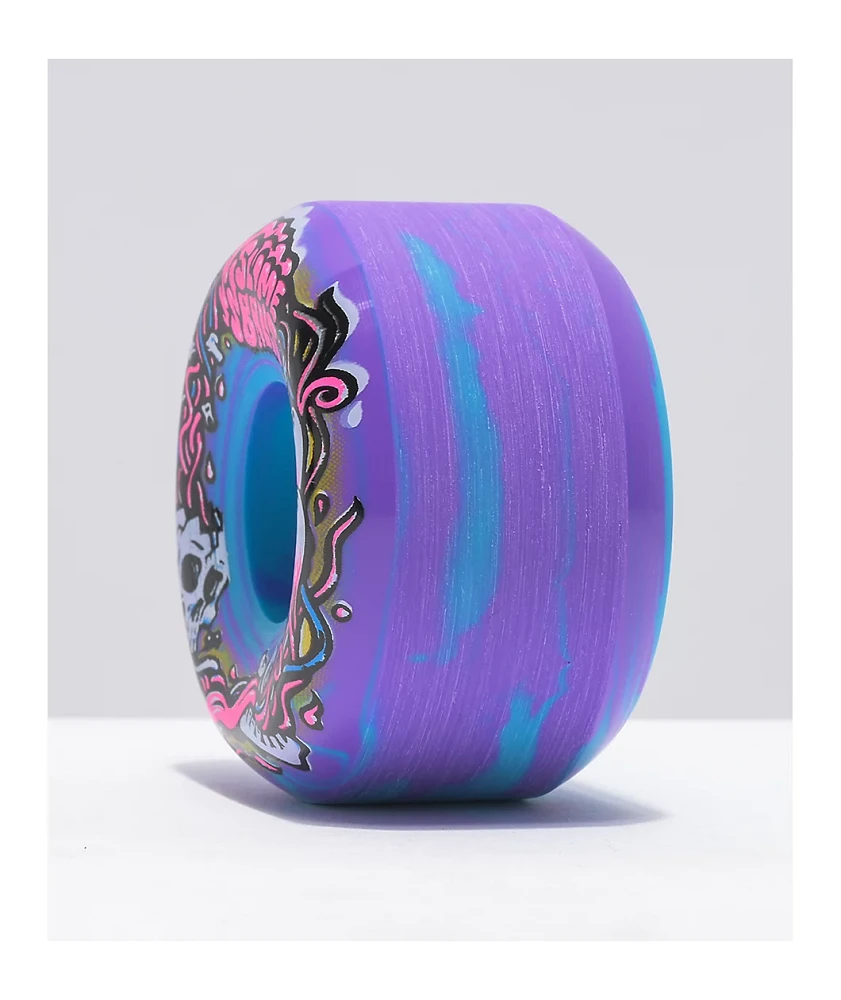 Slime Balls Brains Speed Balls 54mm 99a Blue & Purple Skateboard Wheels ...