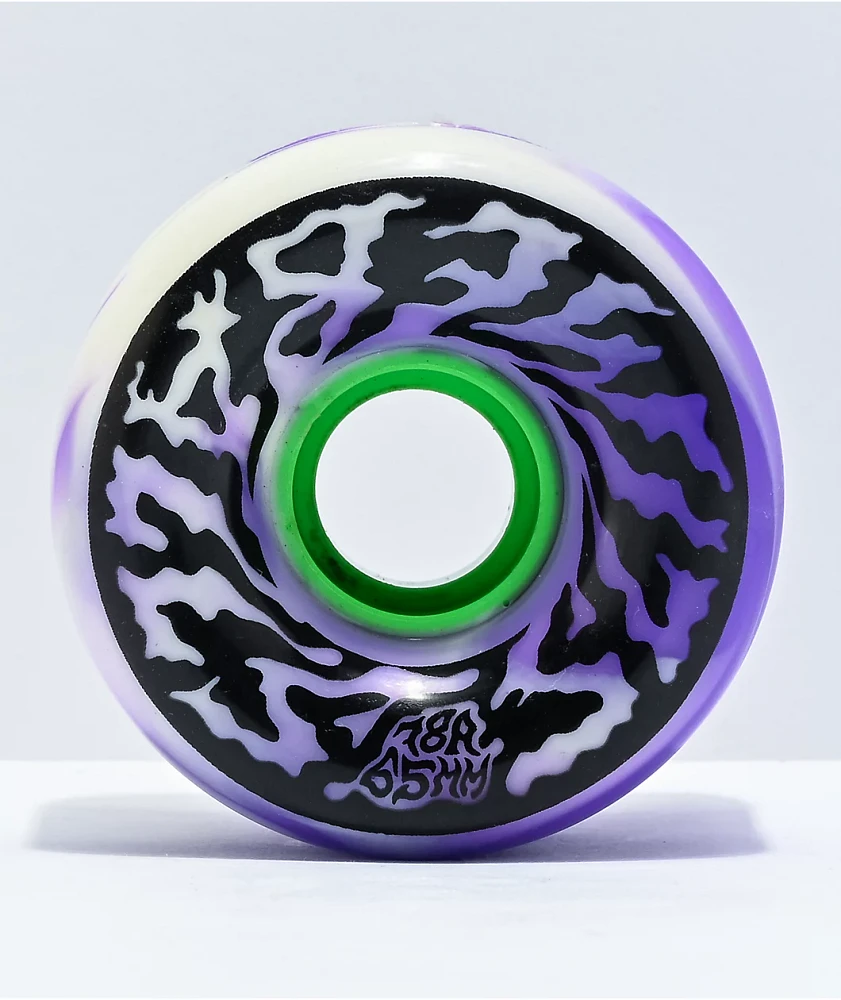 Slime Balls OG 65mm 78a Swirly Purple & White Cruiser Wheels at Mall of ...