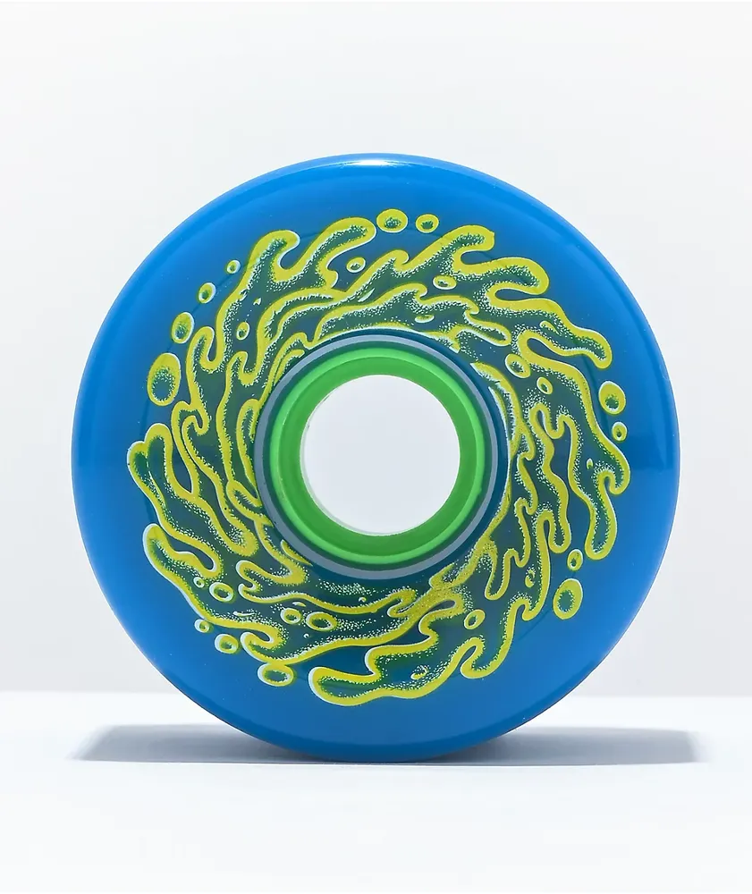 Slime Balls OG Slime 66mm 78a Blue & Green Skateboard Wheels | Hamilton ...