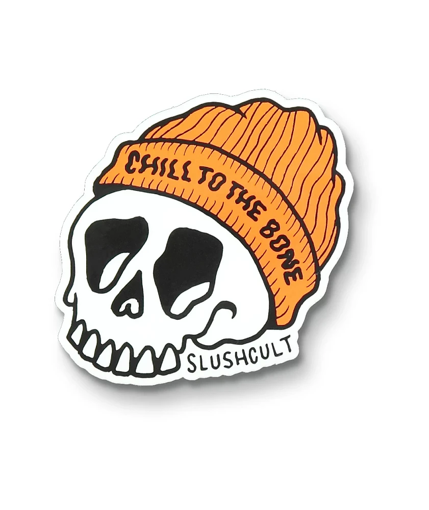 Slushcult Chill To The Bone Sticker at CoolSprings Galleria in Franklin, TN