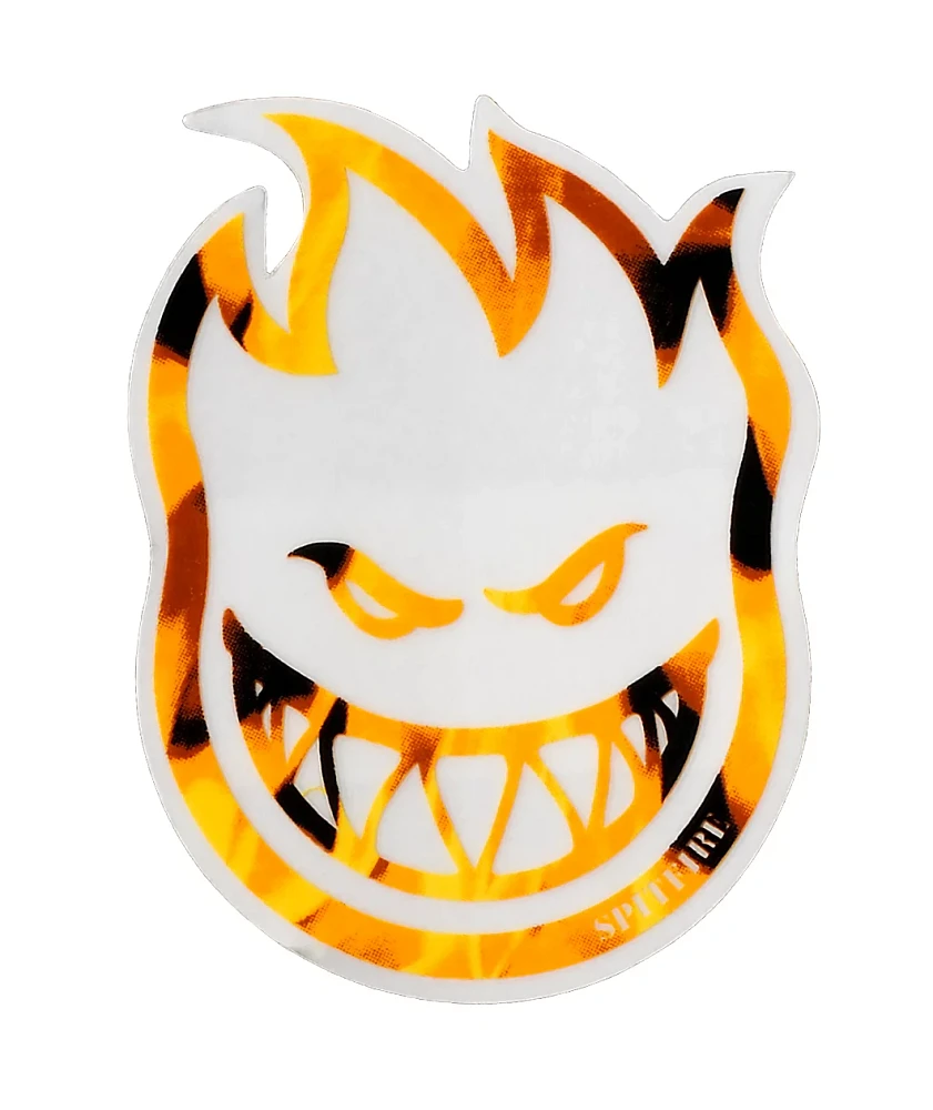 Spitfire Black & Orange Fireball Bighead Sticker | Hamilton Place