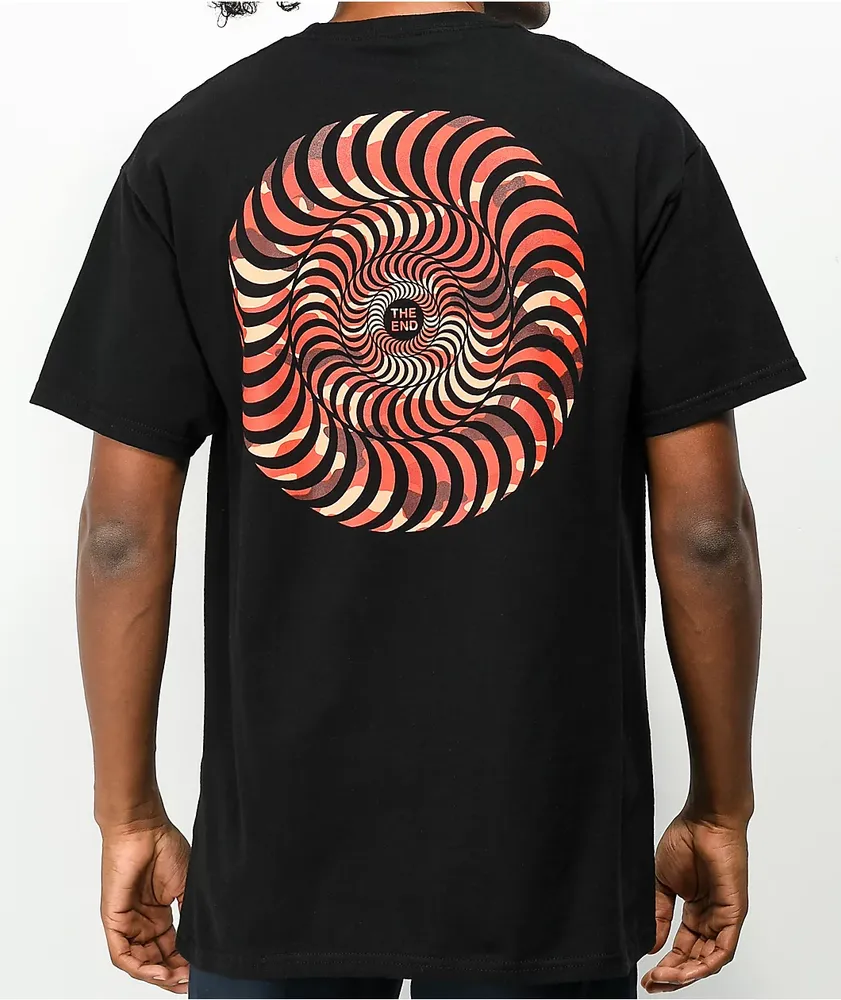 Spitfire Camo Classic Swirl Logo Black T-Shirt | Mall of America®