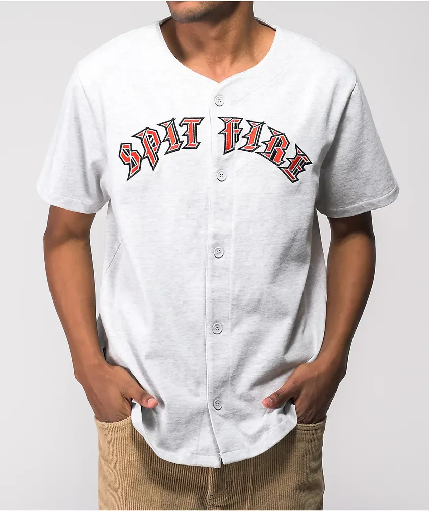 Spitfire Old E Light Grey Baseball Jersey | Hamilton Place