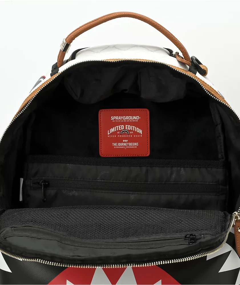 Sprayground Alien Rich White Leather Backpack | Mall of America®