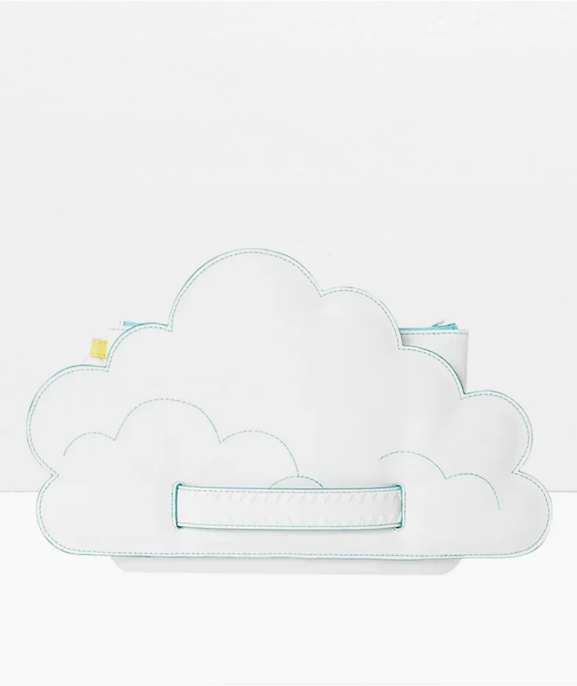 Sprayground Cloud White Clutch Bag | CoolSprings Galleria