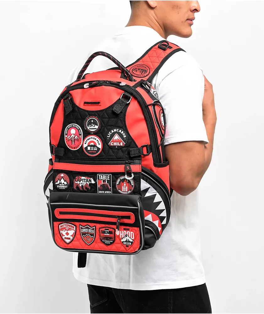 Sprayground Expedition Red & Black Backpack | Mall of America®