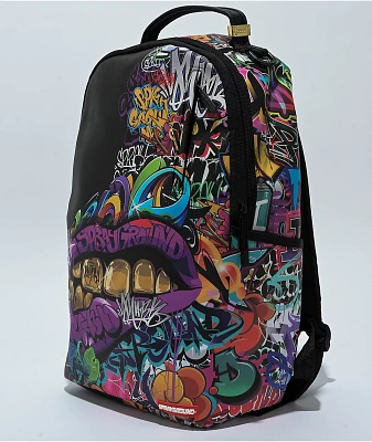 Sprayground Logo Core Black Backpack | Hamilton Place
