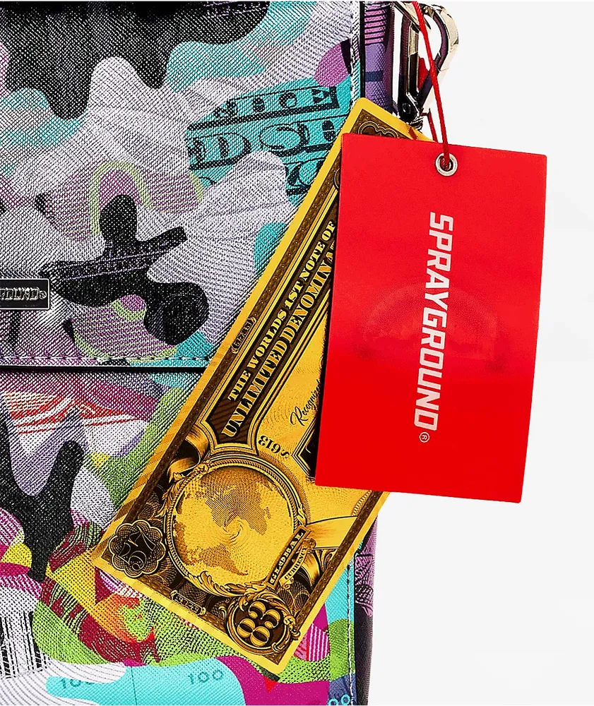 Sprayground Neon Camo Money Messenger Bag | Mall of America®