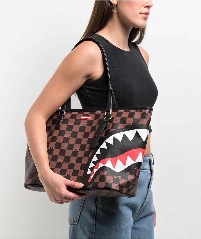 Sprayground Peeking Checker Tote Bag | Mall of America®