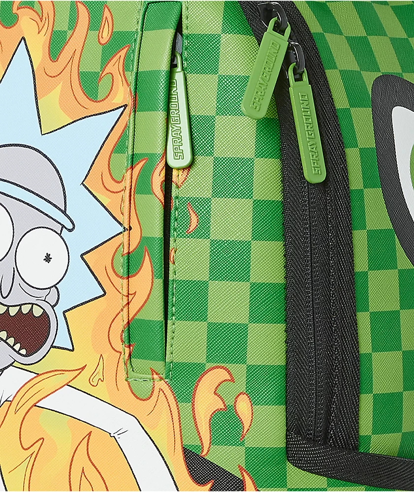 Sprayground Rick And Morty Fire Rick Green Backpack | Mall of America®