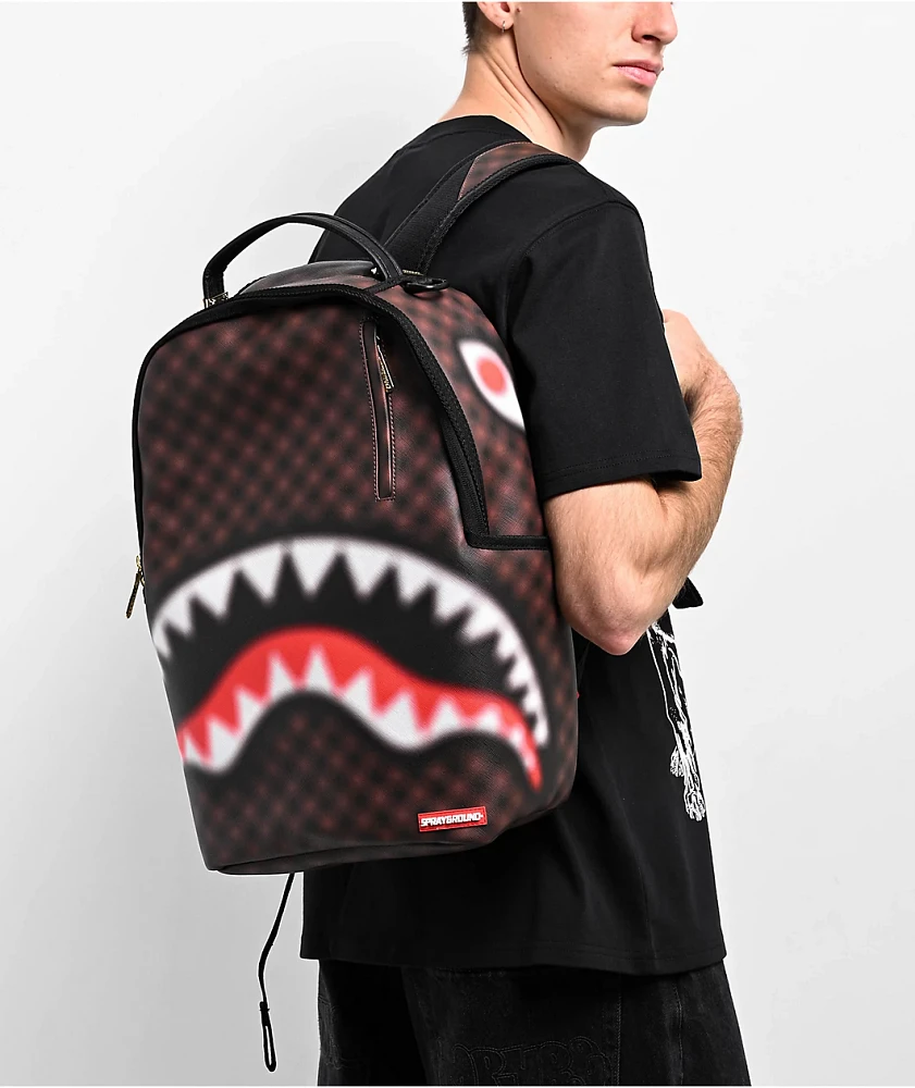 Sprayground Sharks In Paris Blur Brown Backpack | Mall of America®