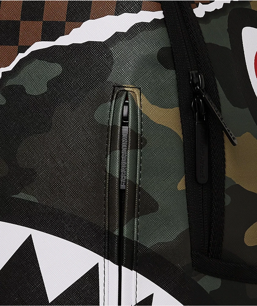 Sprayground Tear It Up Brown Checker Backpack | Mall of America®