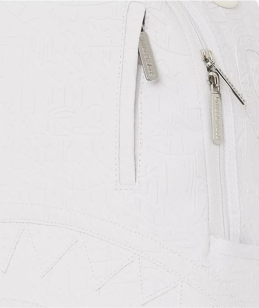 Sprayground White Scribble Debossed Backpack | Mall of America®