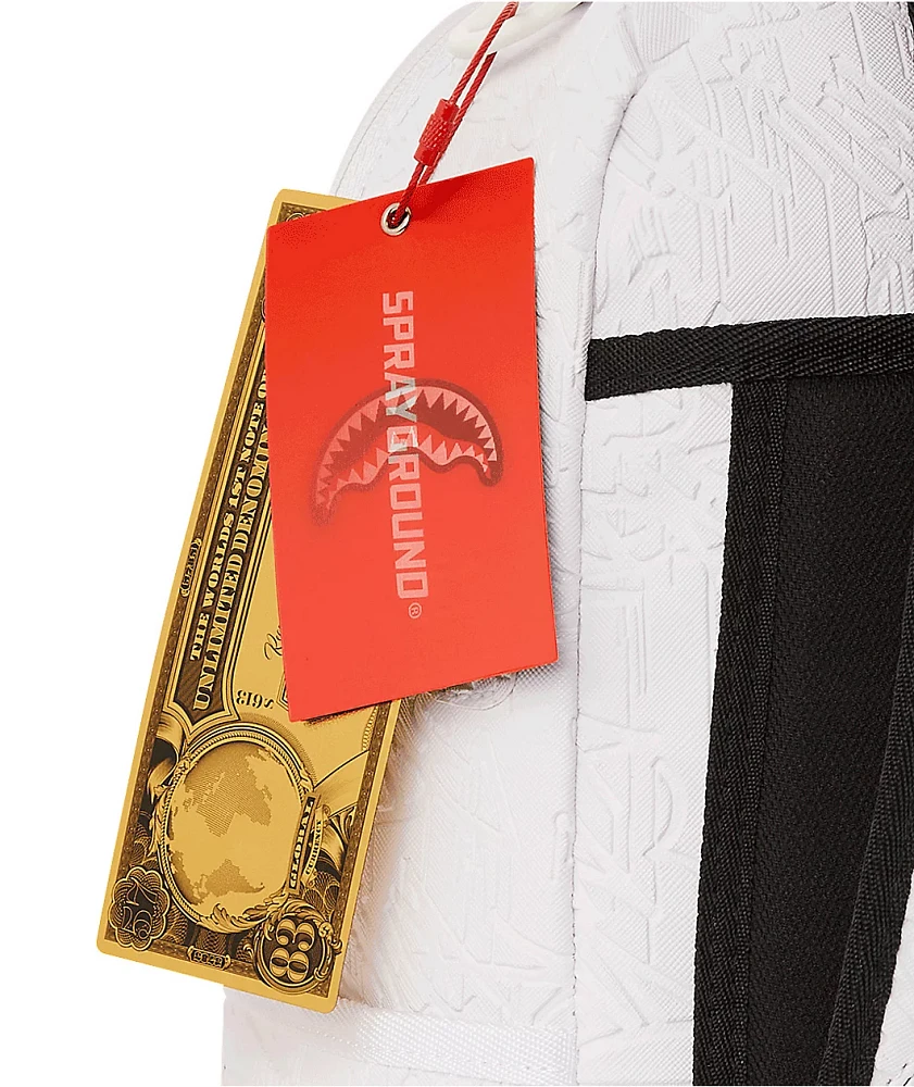Sprayground White Scribble Debossed Backpack at Mall of America® in ...