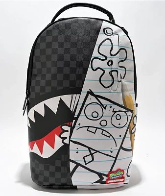 Sprayground x SpongeBob SquarePants Shark Bite Yellow Backpack ...