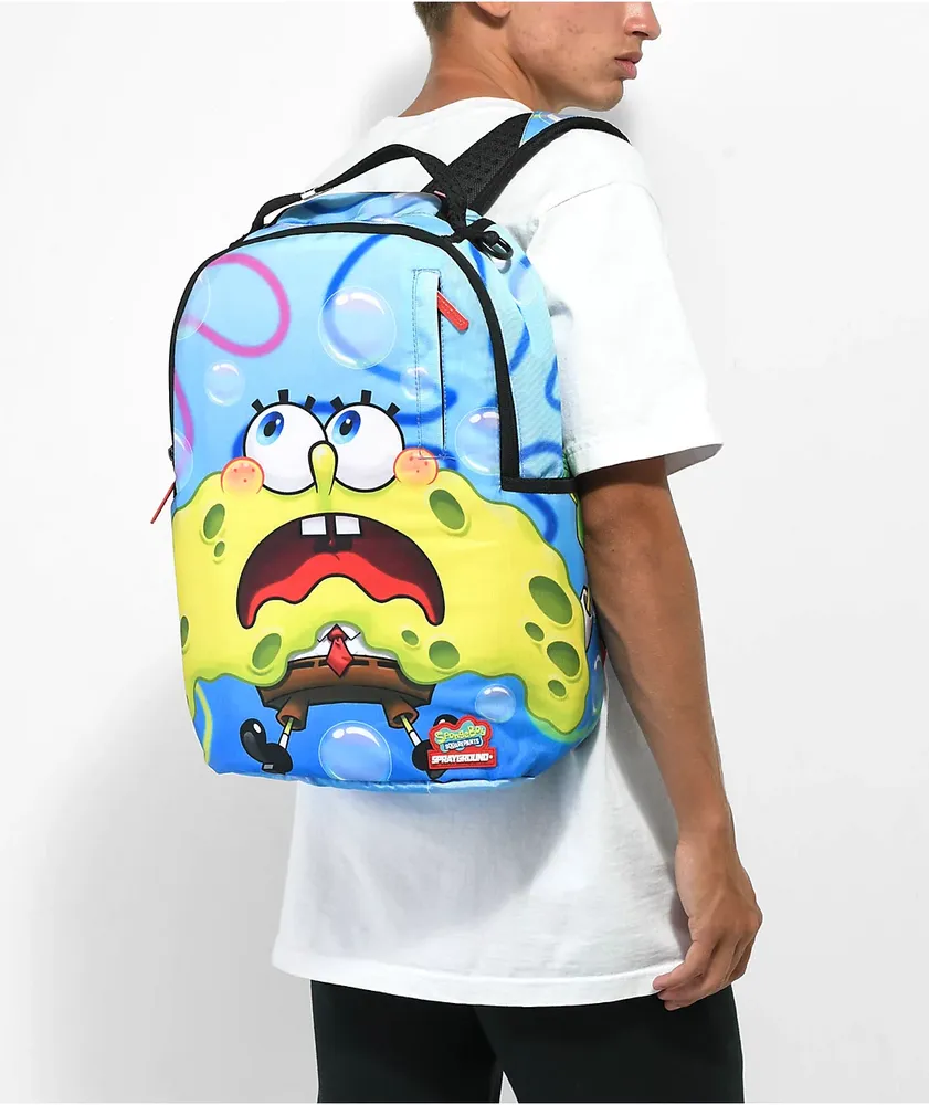 Sprayground x SpongeBob SquarePants Shark Shape Sponge Blue & Yellow ...