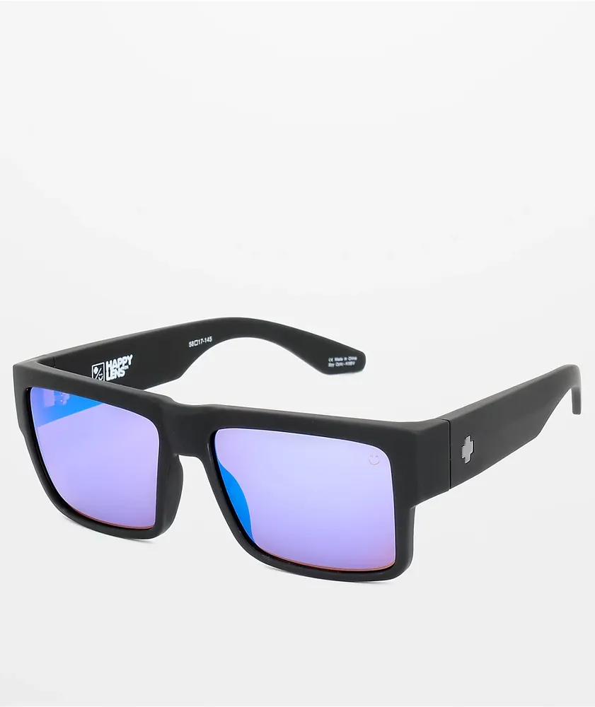 Spy Cyrus Matte Black Happy Bronze & Blue Spectra Sunglasses | Mall of ...
