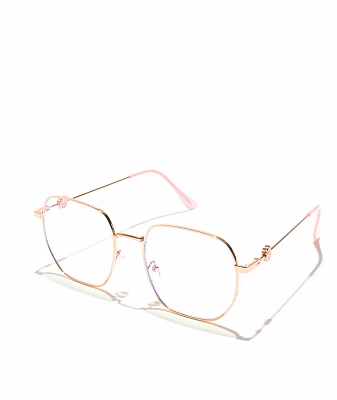 Eyeking Square Frame Clear Blue Light Glasses | Hamilton Place