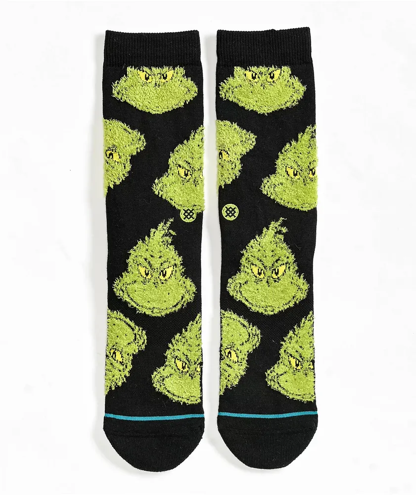 Stance x The Grinch Mean One Black & Green Crew Socks at Mall of ...