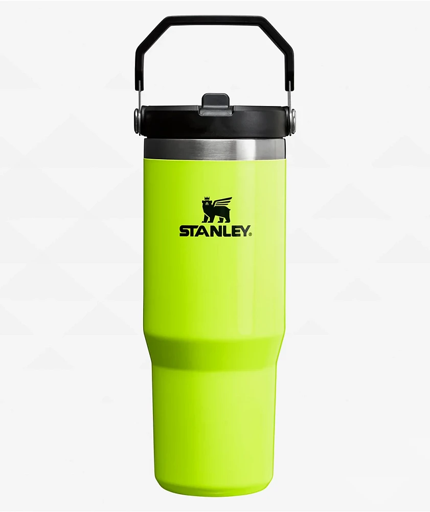 Stanley IceFlow Flip Straw Neon Yellow Tumbler 30 oz | Hamilton Place