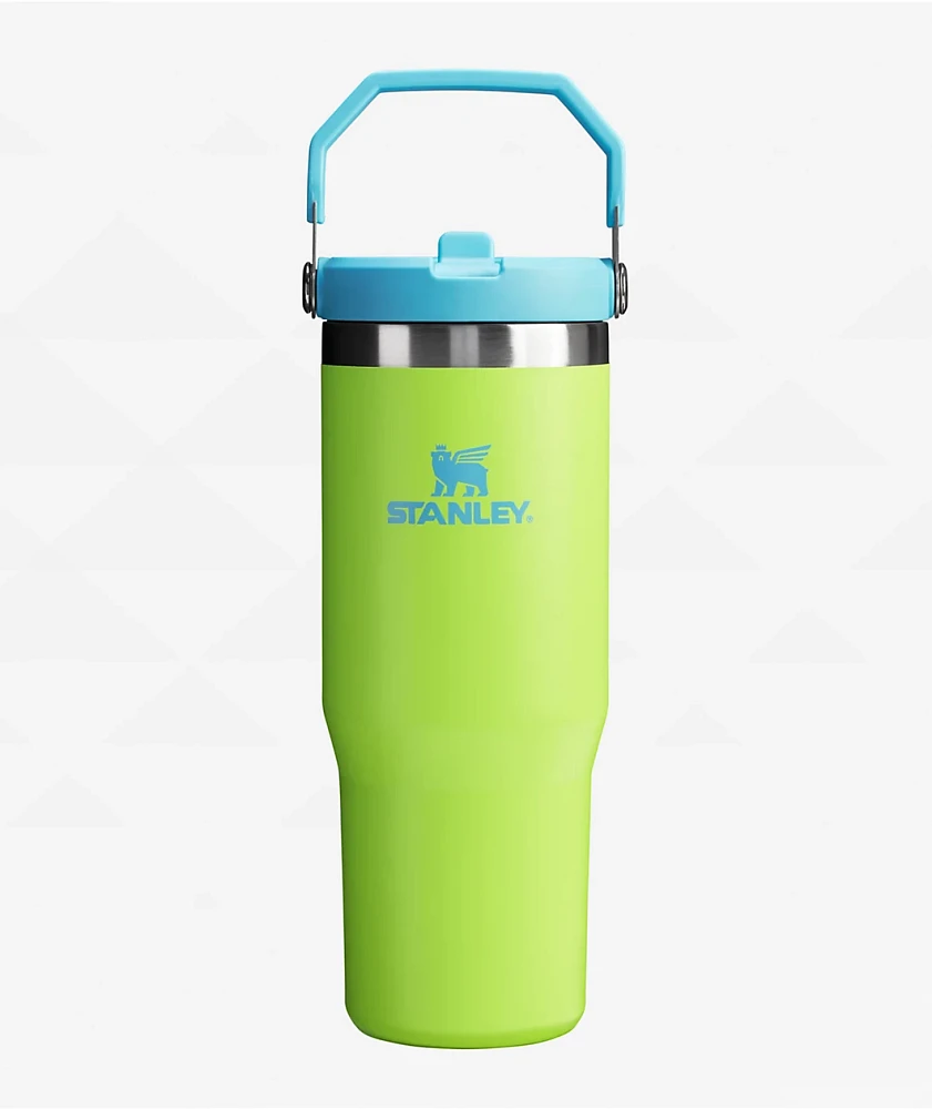Stanley The Heat Wave IceFlow Flip Straw Bright Lime Tumbler 30 oz ...