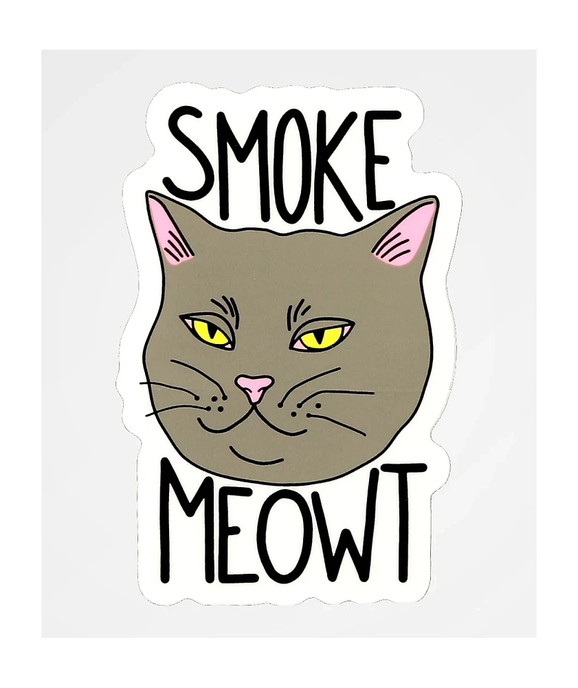 Stickie Bandits Smoke Meowt Sticker | Hamilton Place