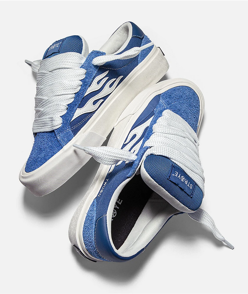 Straye Dixon Logan Puff Blue & White Skate Shoes | Mall of America®
