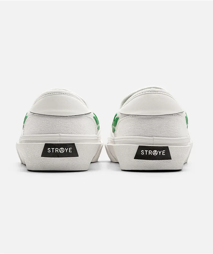 Straye Vista White & Green Flame Skate Shoes | Mall of America®