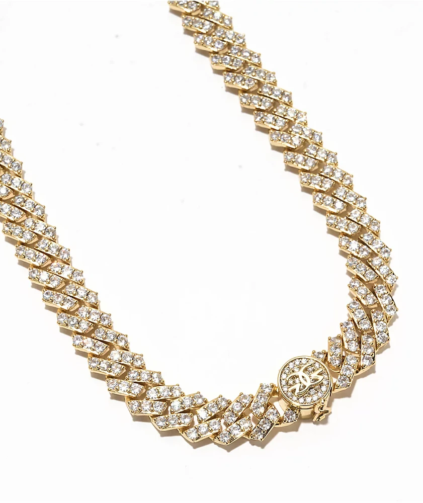 The Gold Gods 12mm Straight Edge Cuban Gold Chain Necklace | Mall of ...