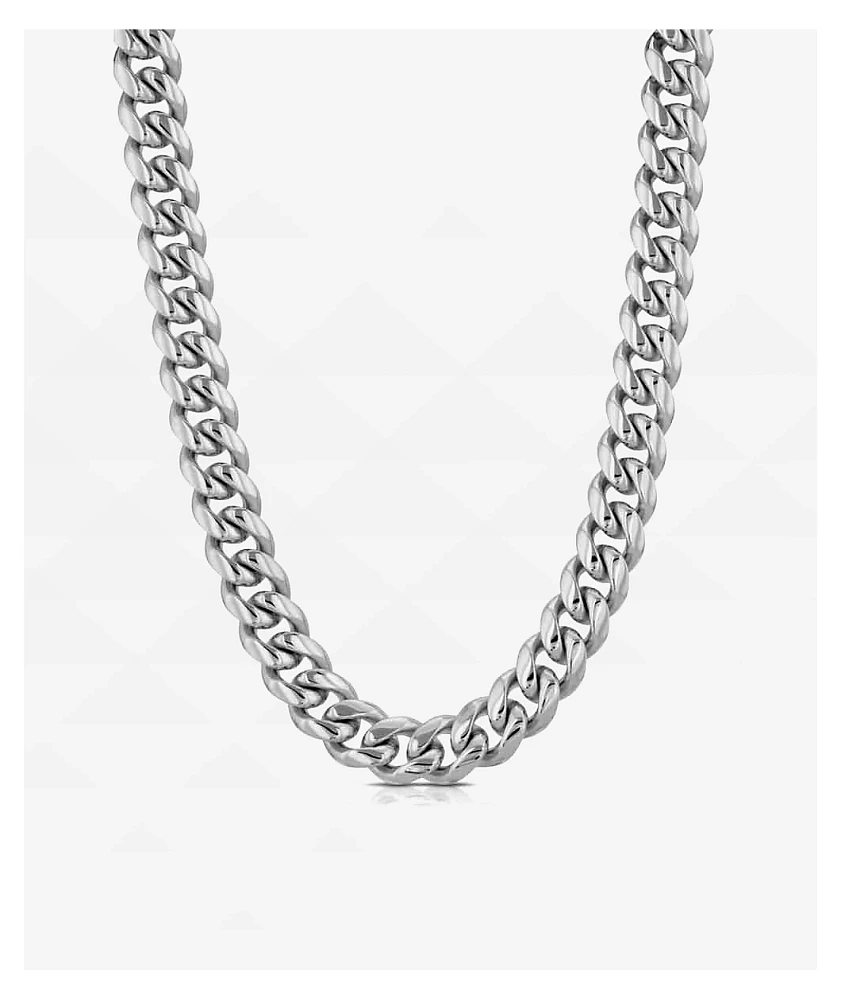 The Gold Gods 6mm Miami Cuban Chain 18" White Gold Necklace | Hamilton ...
