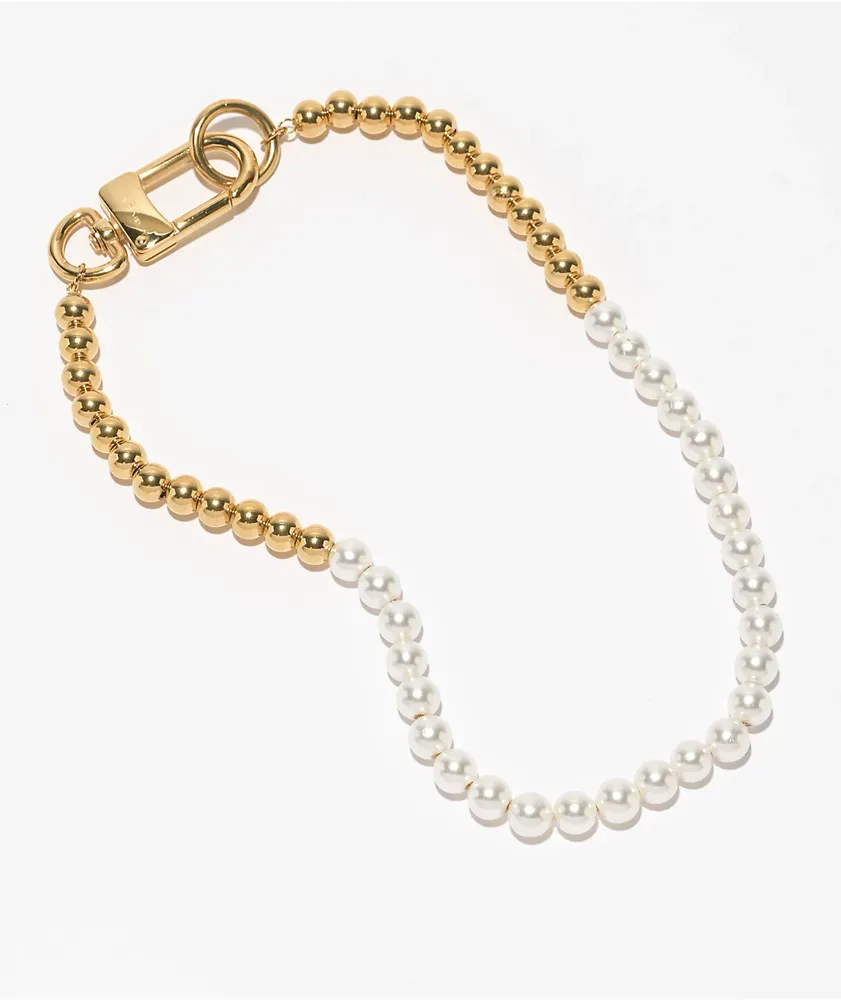 The Gold Gods Half Pearl 18" Gold Chain Necklace at Mall of America® in ...