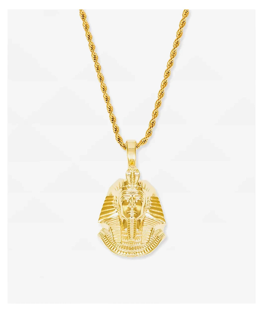 The Gold Gods Pharoah 22" Gold Rope Chain Necklace | Hamilton Place