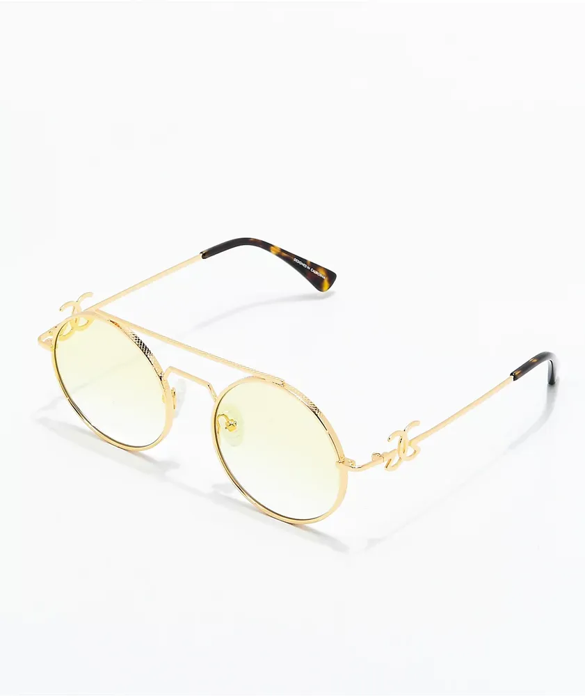 The Gold Gods Visionaries Gold & Yellow Gradient Sunglasses at Hamilton ...