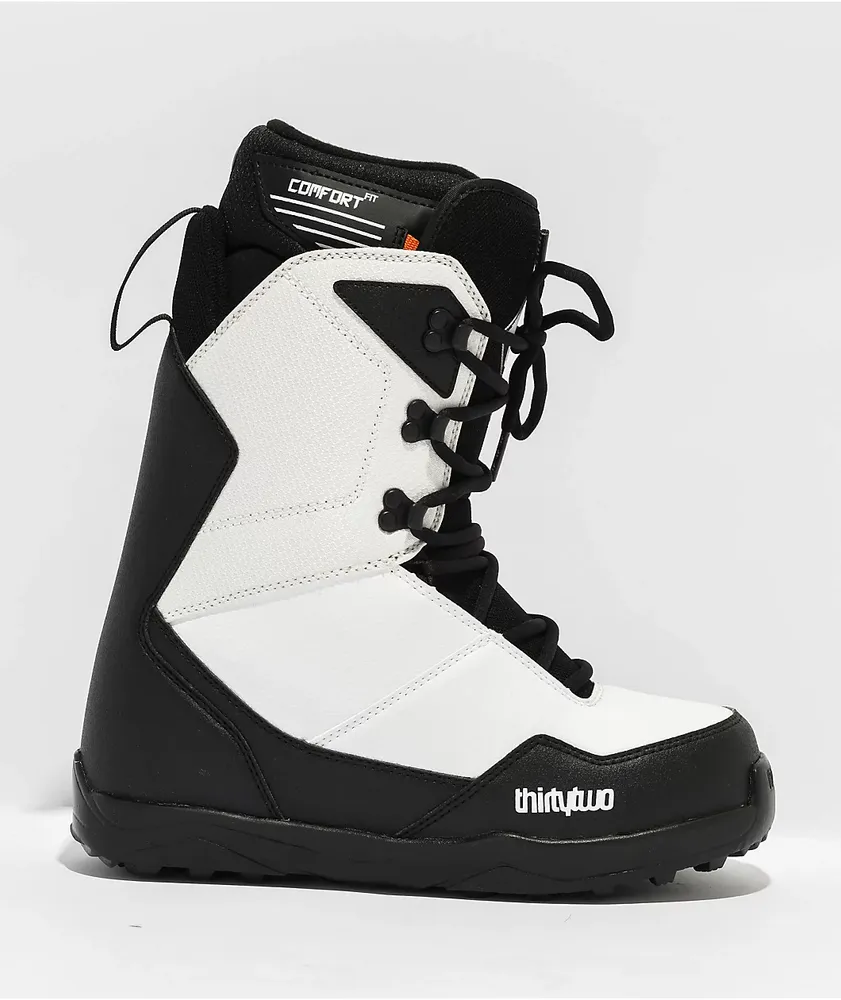 ThirtyTwo Shifty Lace Black & White Snowboard Boots 2024 at Mall of ...