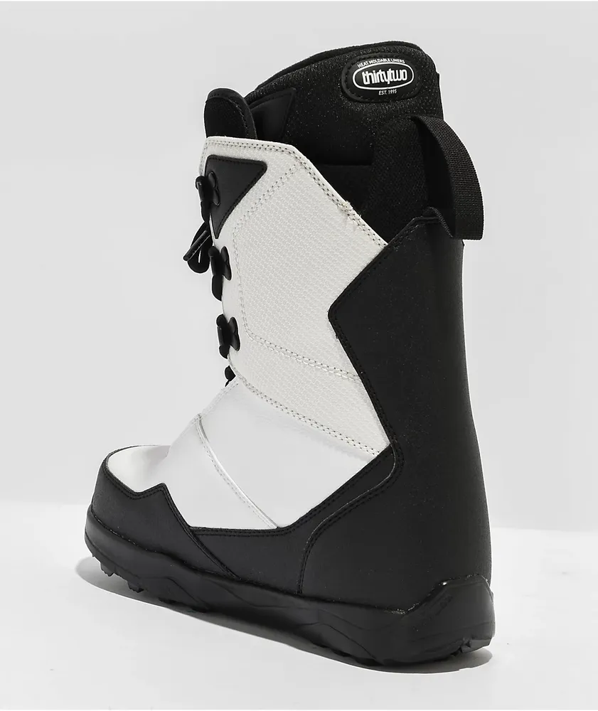 ThirtyTwo Shifty Lace Black & White Snowboard Boots 2024 at Mall of ...