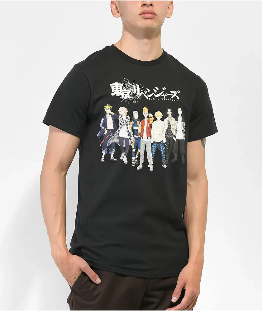 Tokyo Revengers Group Black T-Shirt | Hamilton Place