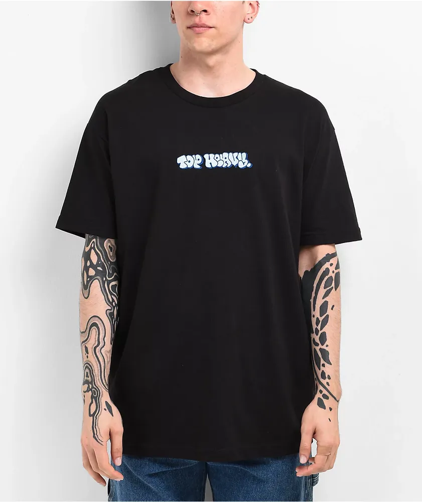 Top Heavy Logo Black T-Shirt | Hamilton Place
