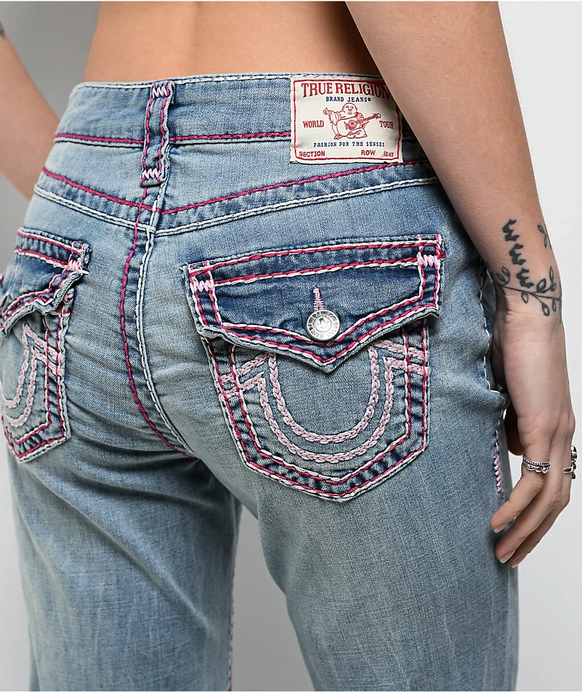 True Religion Becca Super T California Poppy Mid Rise Bootcut Jeans at ...
