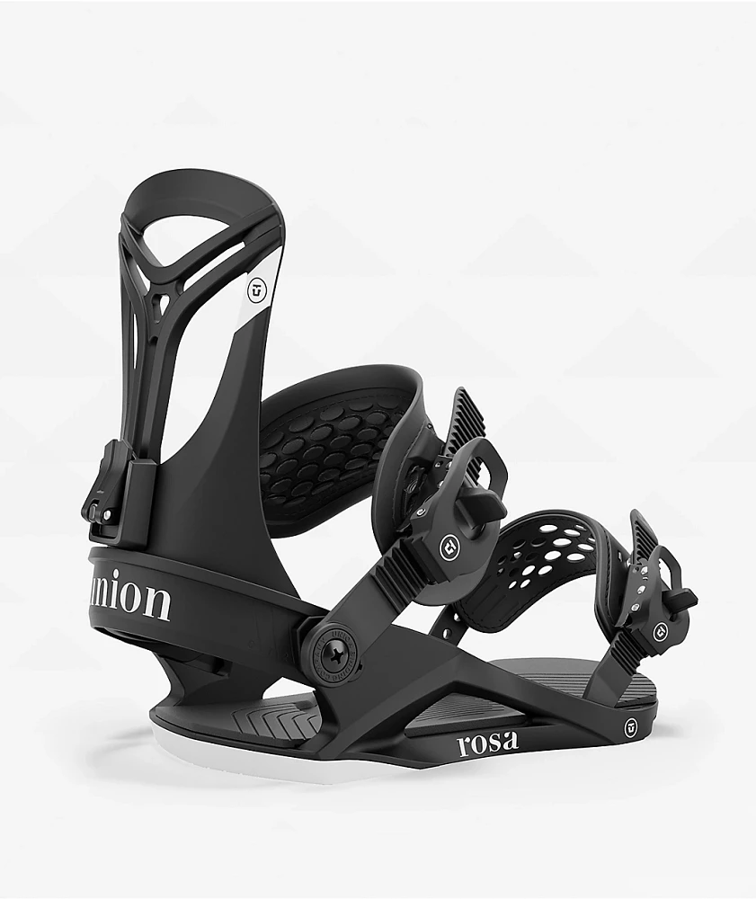 Union Rosa Black Snowboard Bindings 2025 | Hamilton Place